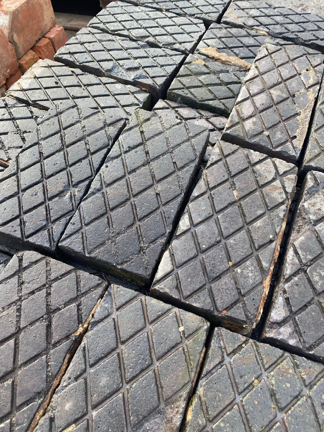 Reclaimed Staffordshire Blue Victorian Diamond Paving Bricks ...