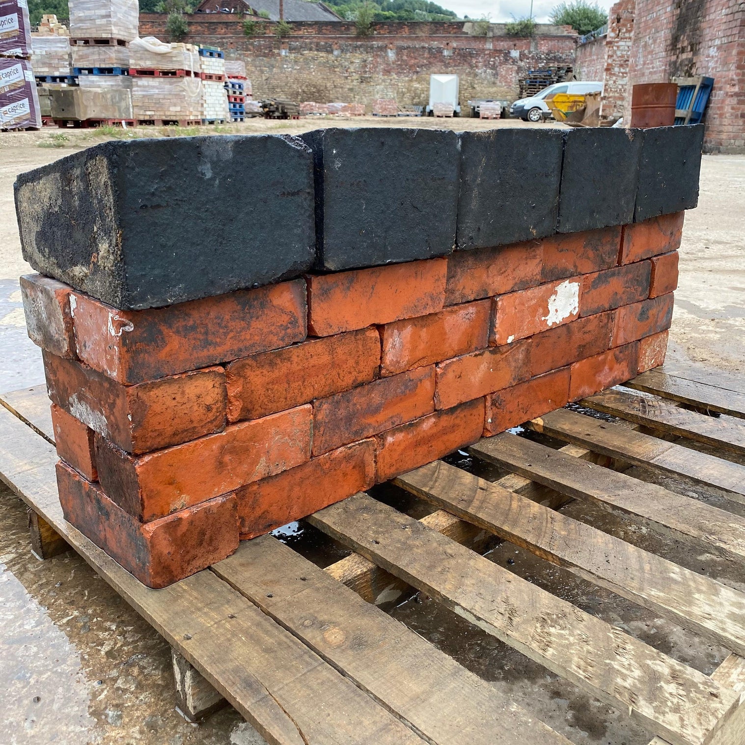 Reclaimed Staffordshire Blue Wall Coping Bricks | Reclaim Bricks ...