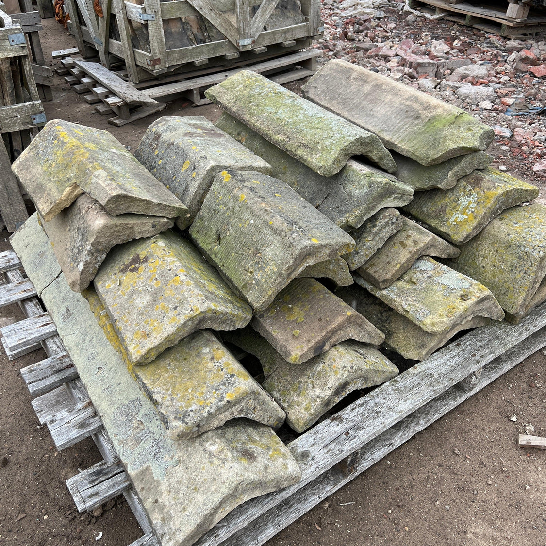 Reclaimed Stone Roof Ridge Tiles – Reclaimed Brick Company