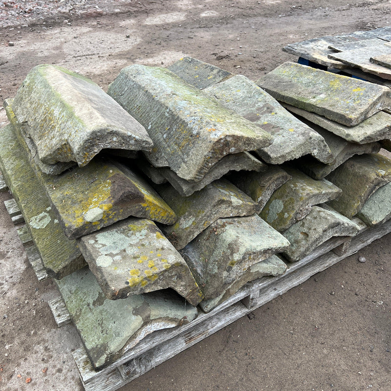 Reclaimed Stone Roof Ridge Tiles – Reclaimed Brick Company