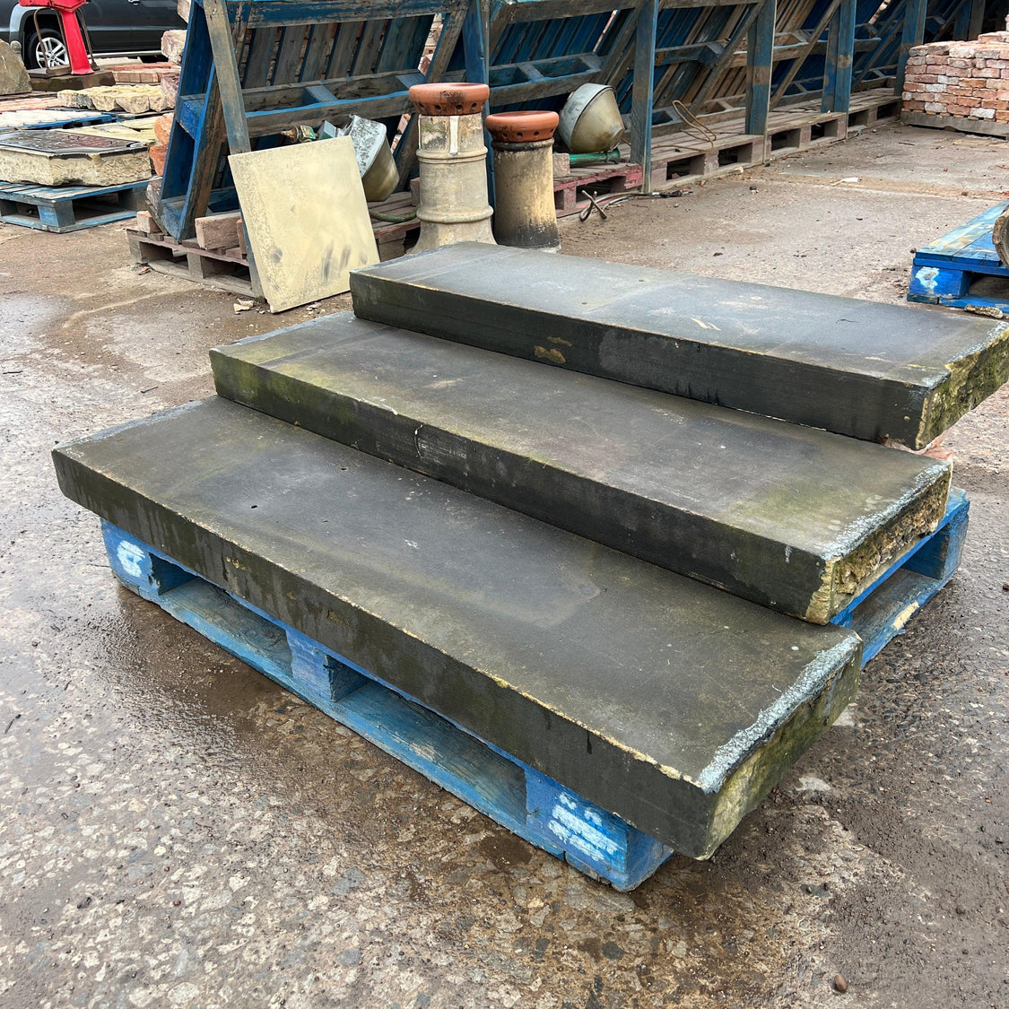 Reclaimed Stone Steps | Set of 3 – Reclaimed Brick Company