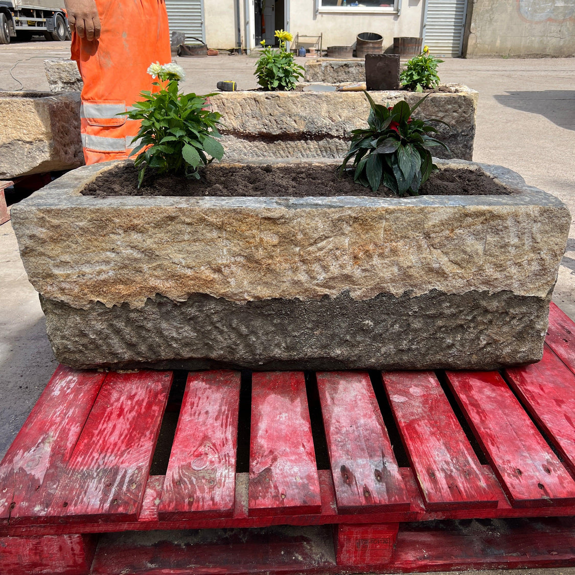Reclaimed Stone Trough / Planter - No.12 – Reclaimed Brick Company