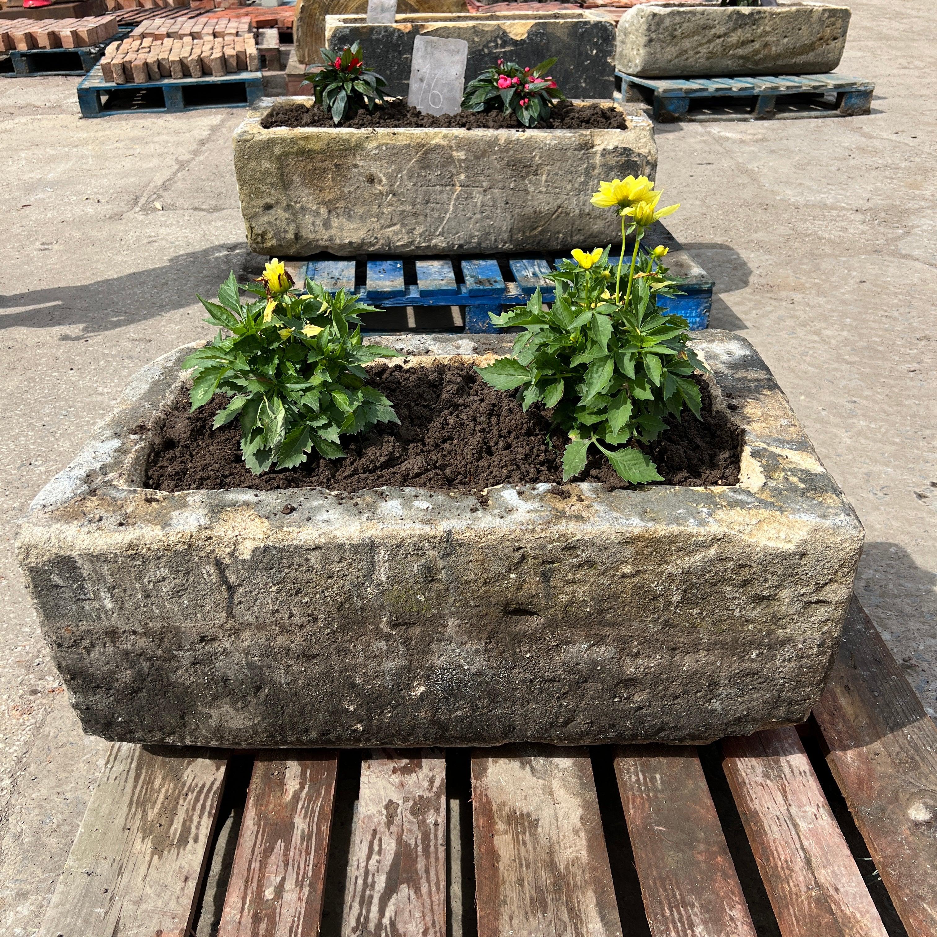 Reclaimed Stone Trough / Planter - No.17 – Reclaimed Brick Company