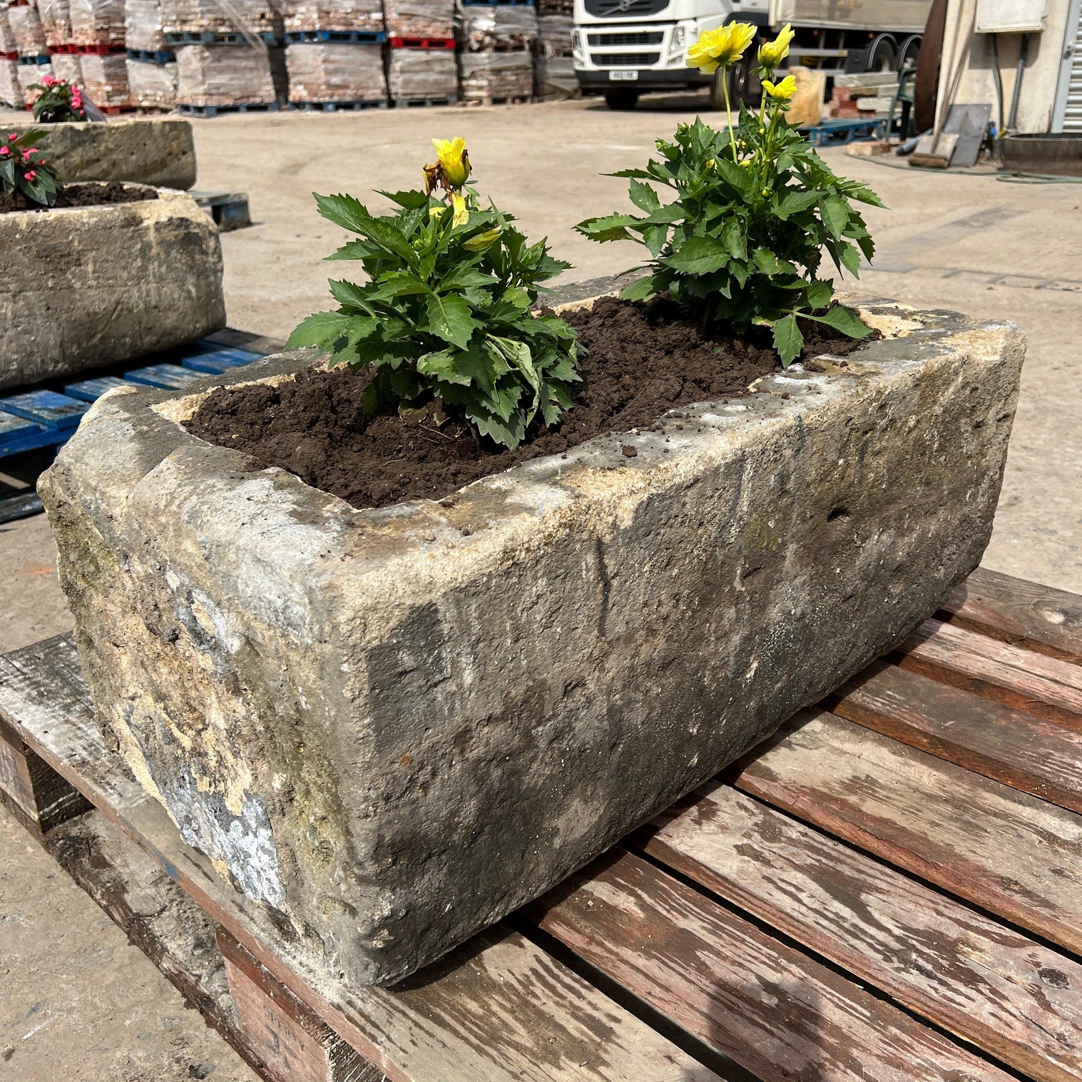 Reclaimed Stone Trough / Planter - No.17 – Reclaimed Brick Company