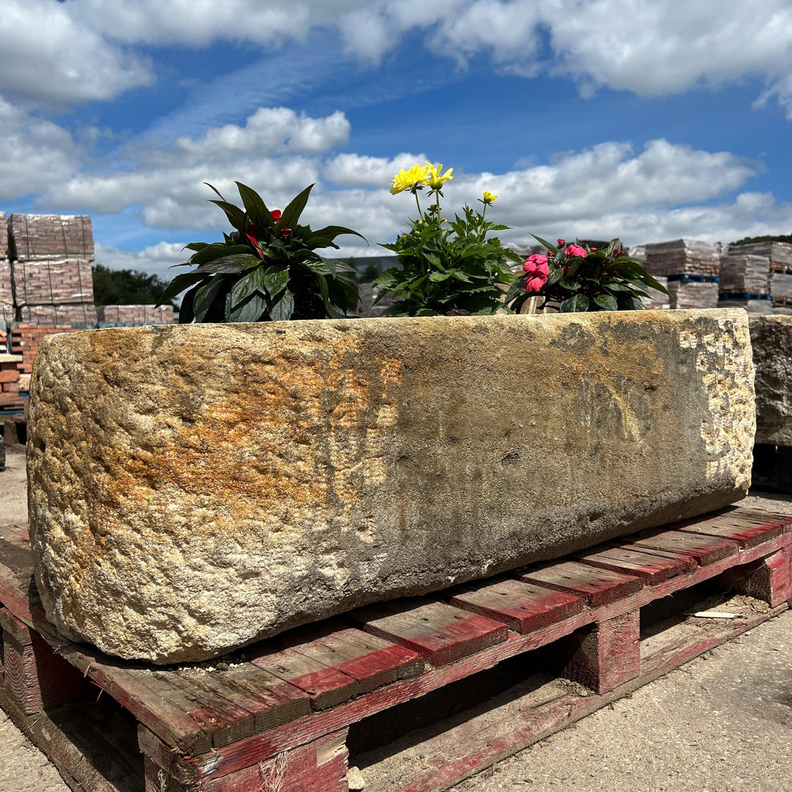 Reclaimed Stone Trough / Planter - No. 3 – Reclaimed Brick Company