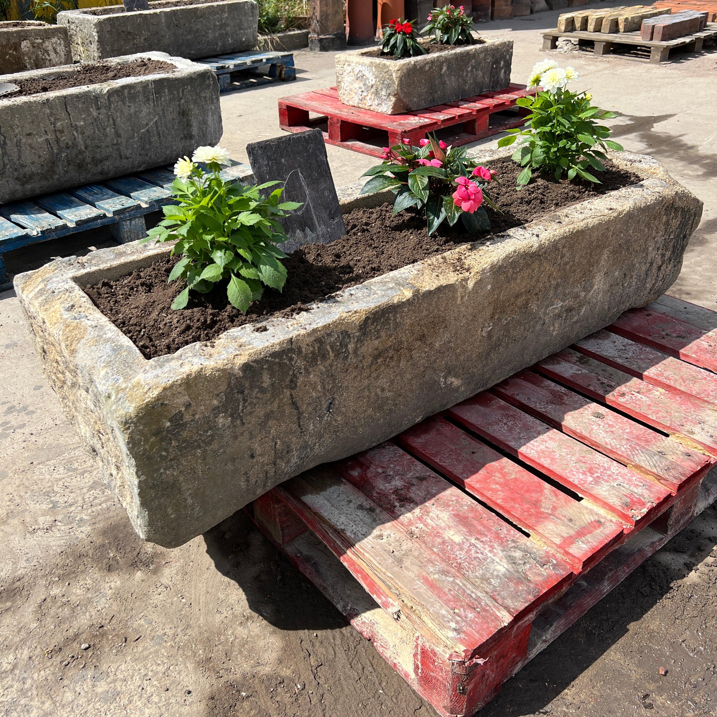 Reclaimed Stone Trough / Planter - No.9 – Reclaimed Brick Company