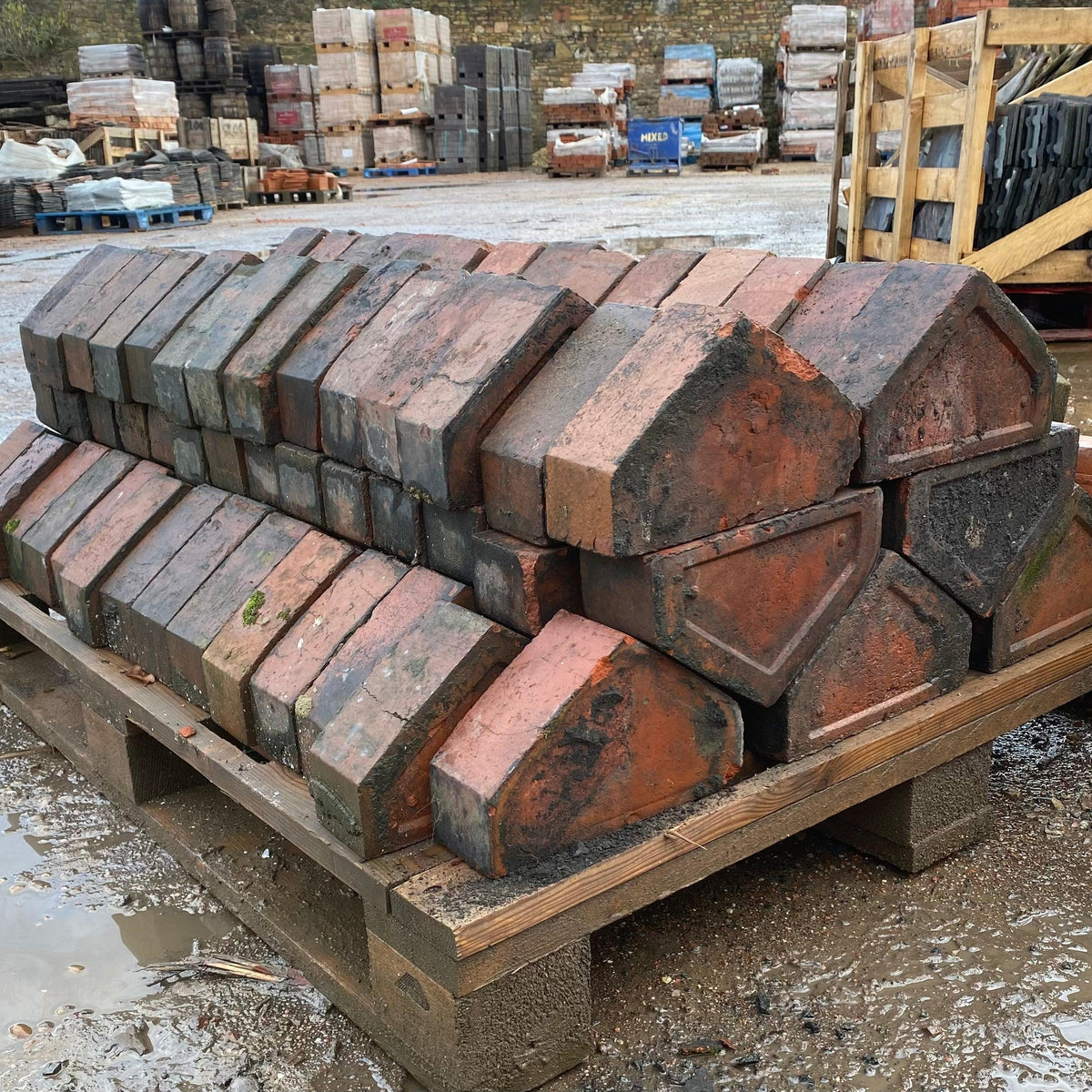 Reclaimed Triangle Wall Coping Bricks – Reclaimed Brick Company
