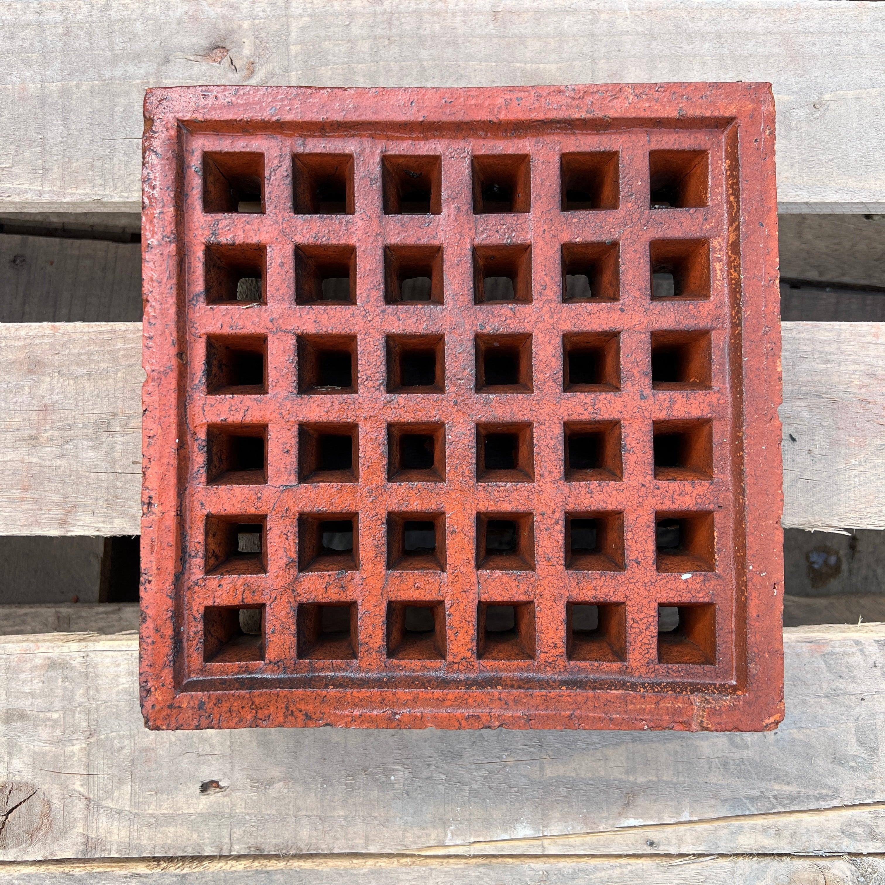 Reclaimed Victorian Imperial Red Clay Double Air Brick Vent – Reclaimed ...