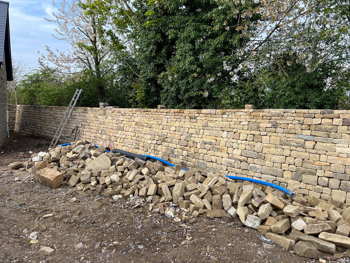 Reclaimed Yorkstone Drystone Walling Stone in Bulk Bags – Reclaimed ...