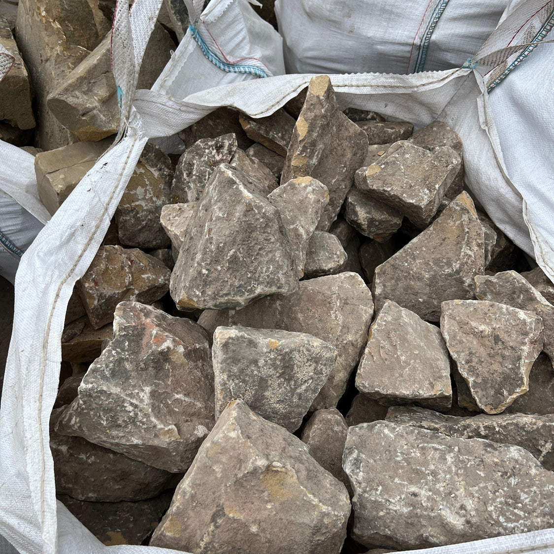 Reclaimed Yorkstone Drystone Walling Stone in Bulk Bags – Reclaimed ...