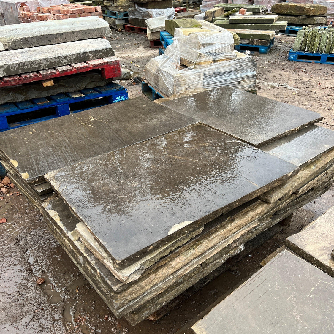 Reclaimed York Stone Paving Flag Stone – Reclaimed Brick Company