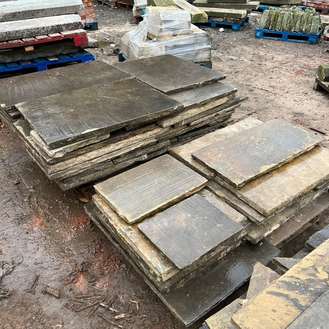 Reclaimed York Stone Paving Flag Stone – Reclaimed Brick Company
