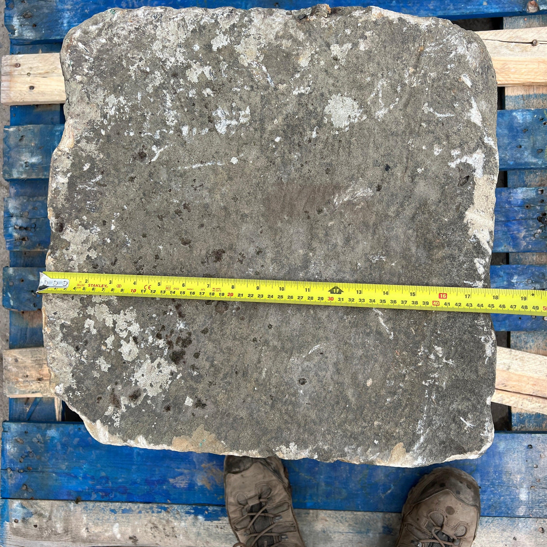 Reclaimed York Stone Statue Plinth | Size: 45cm x 45cm x 41cm ...