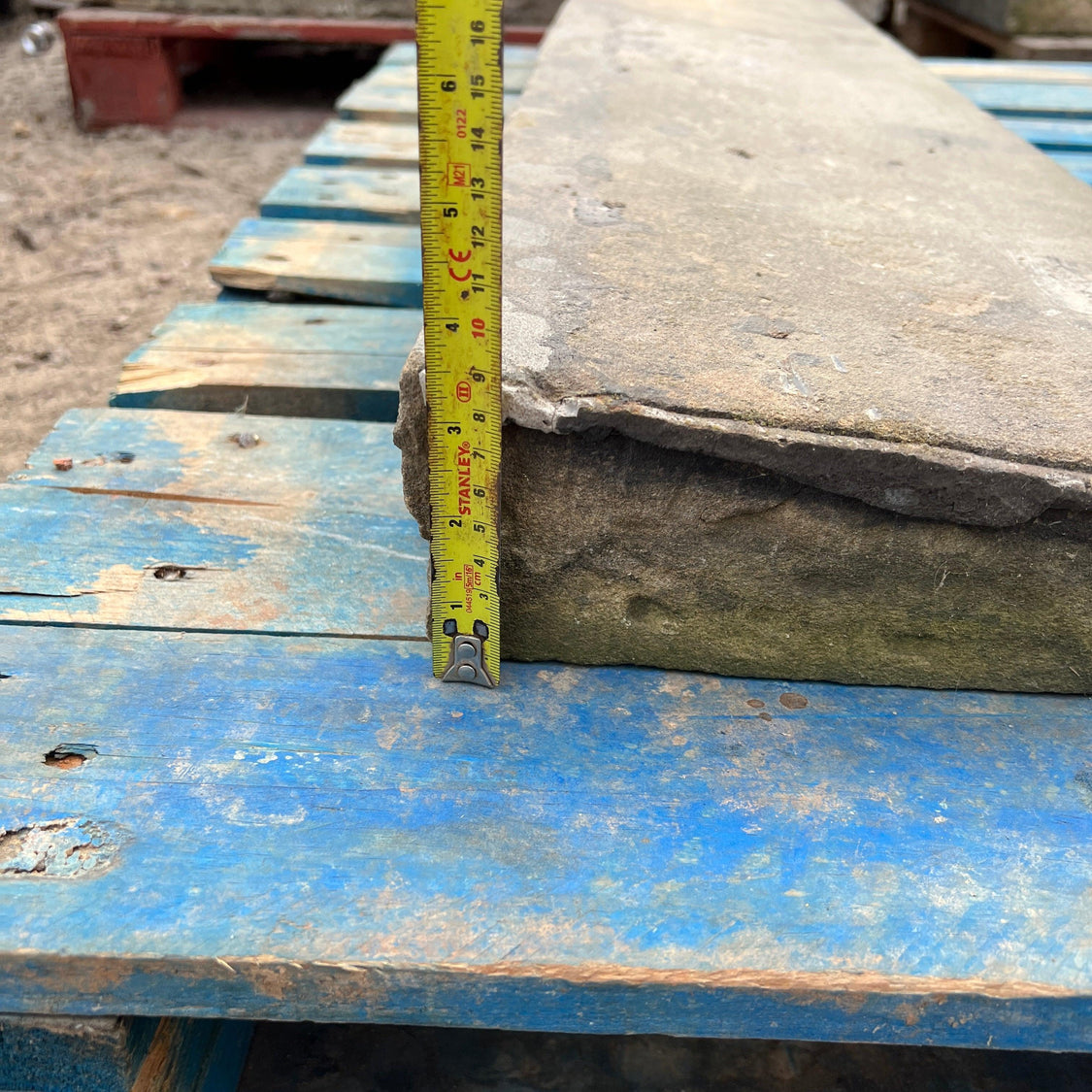 Reclaimed Yorkshire Stone Angled Wall Coping / Step – Reclaimed Brick ...