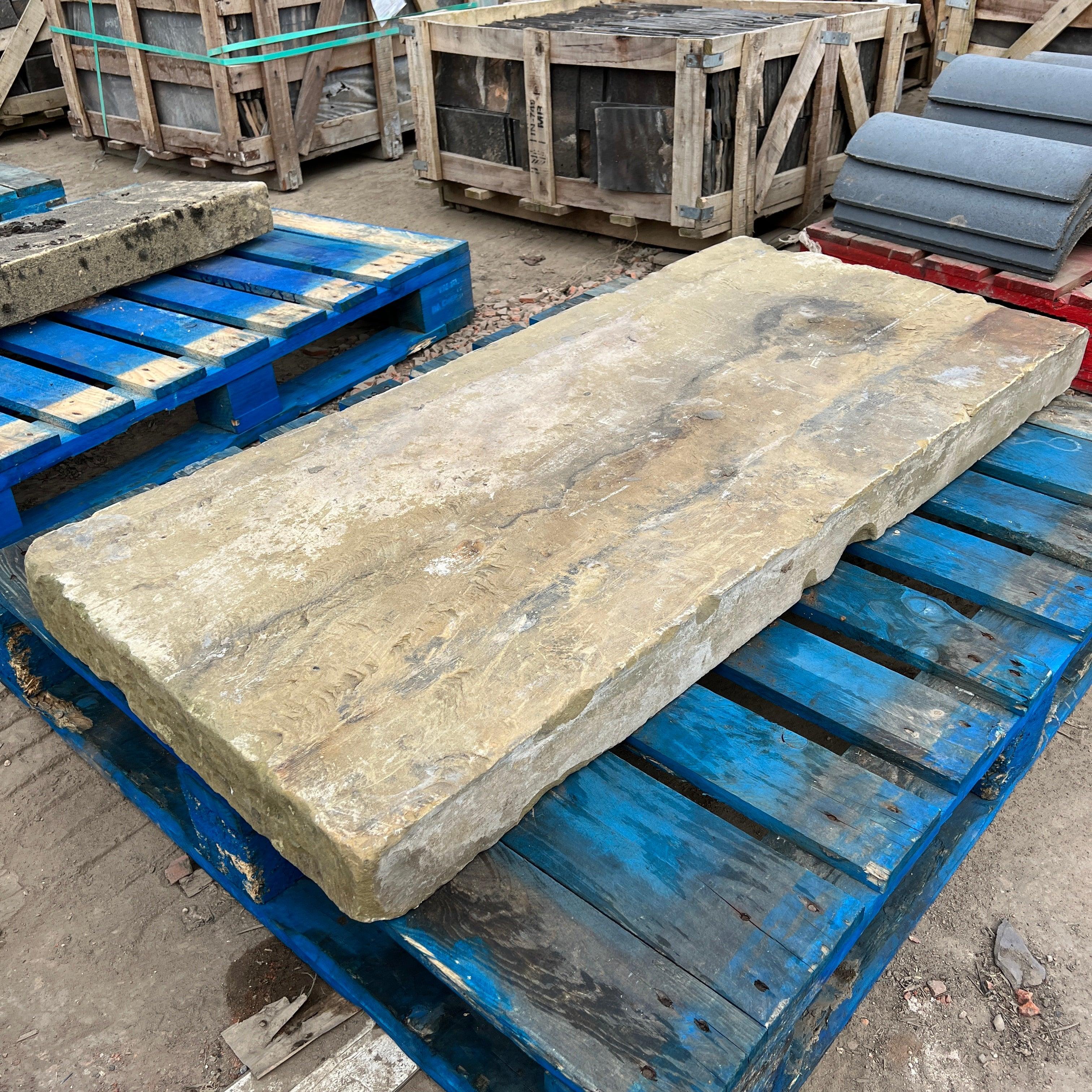 Reclaimed Yorkstone Fireplace Hearth – Reclaimed Brick Company