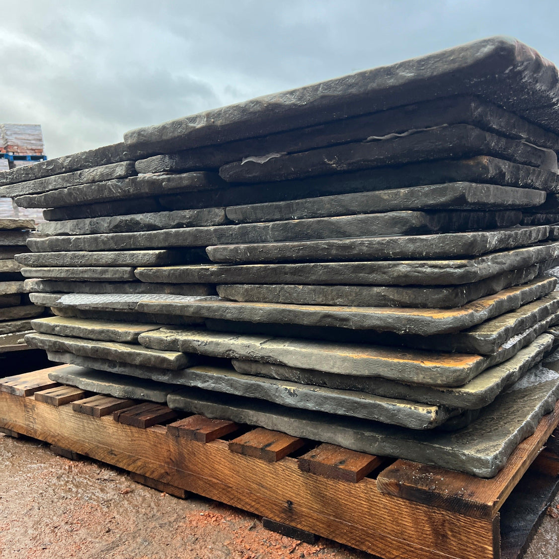 Reconstituted York Stone Paving Flag Stones – Reclaimed Brick Company
