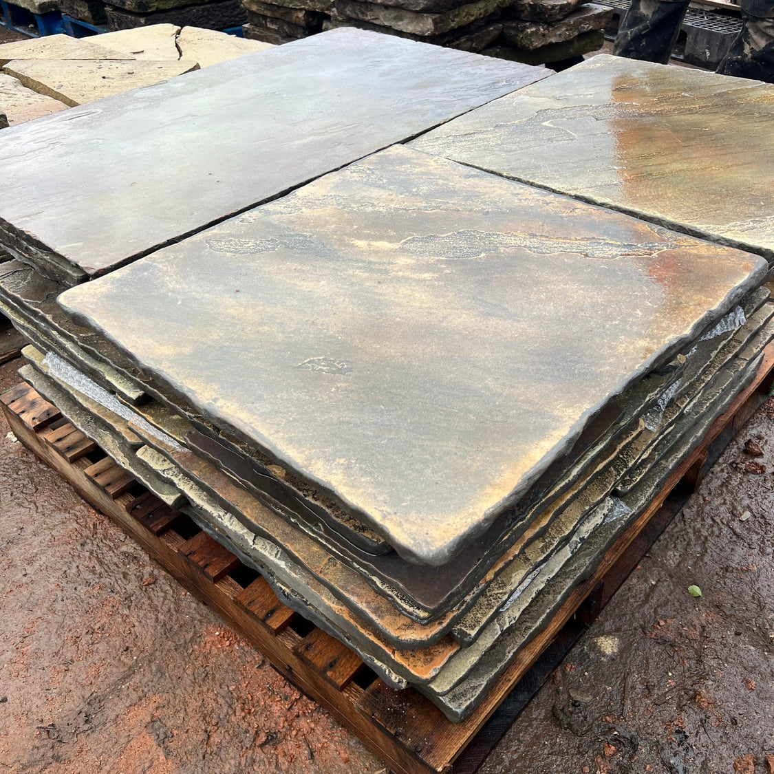 Reconstituted York Stone Paving Flag Stones – Reclaimed Brick Company