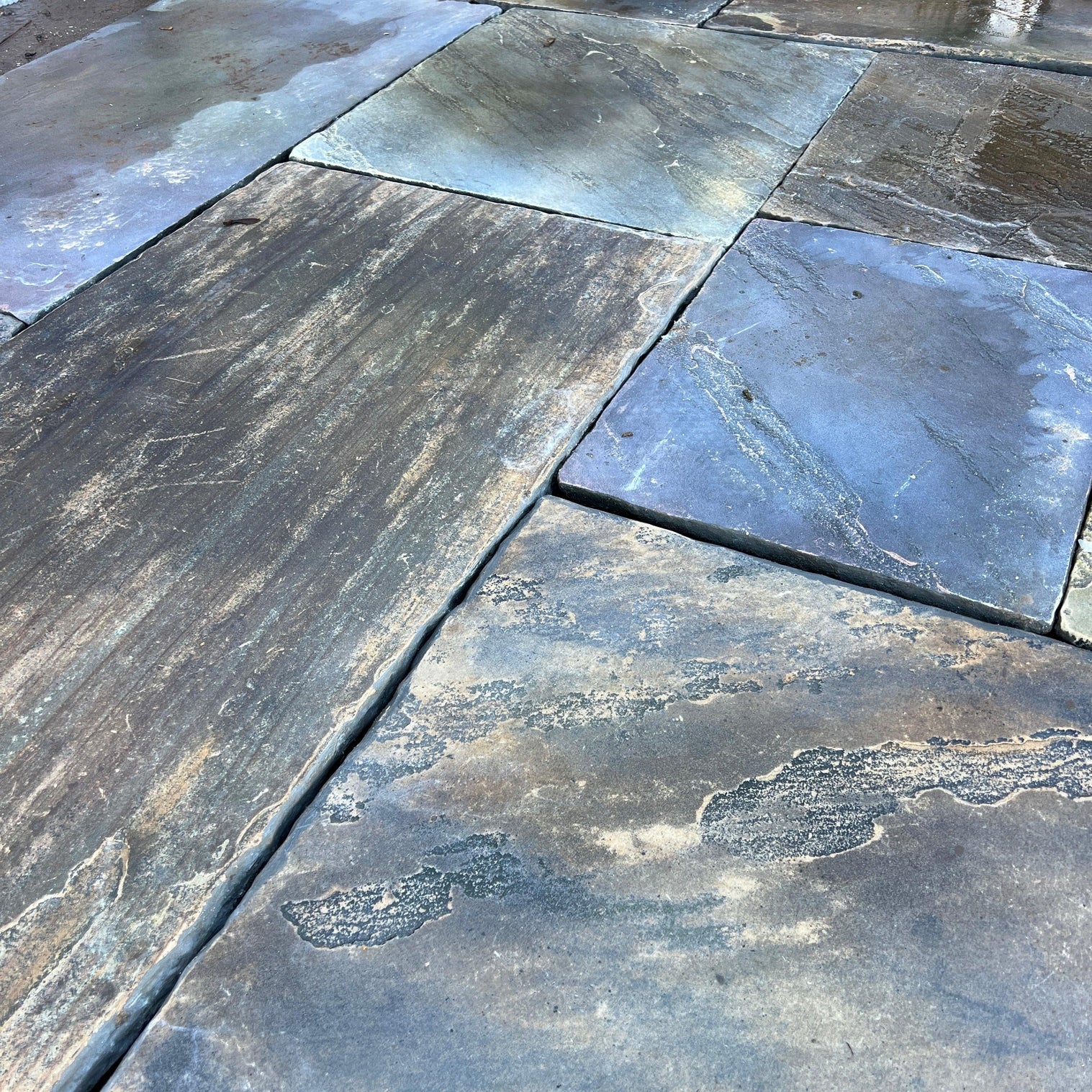 Reconstituted York Stone Paving Flag Stones – Reclaimed Brick Company