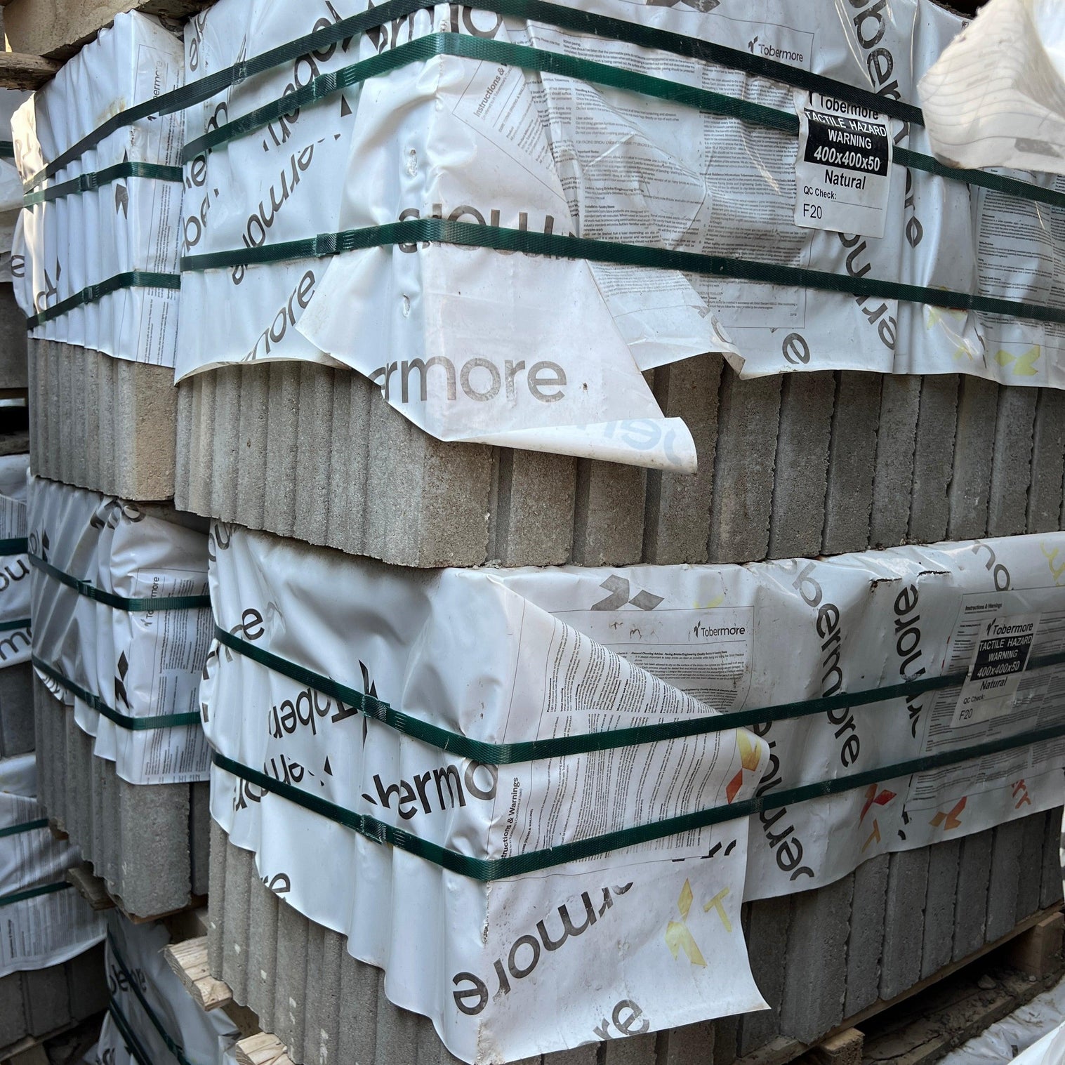 Tobermore Hazard Warning Grey Paving Slabs – Reclaimed Brick Company