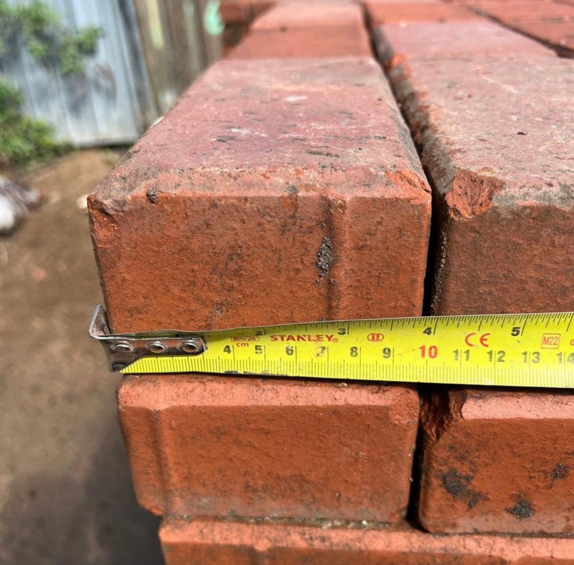 Used Red Clay Block Paving Pavers - 200mm x 100mm – Reclaimed Brick Company