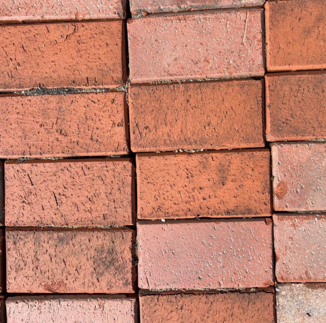 Used Red Clay Block Paving Pavers - 200mm x 100mm – Reclaimed Brick Company